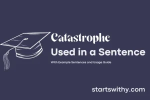 CATASTROPHE in a Sentence Examples: 21 Ways to Use Catastrophe