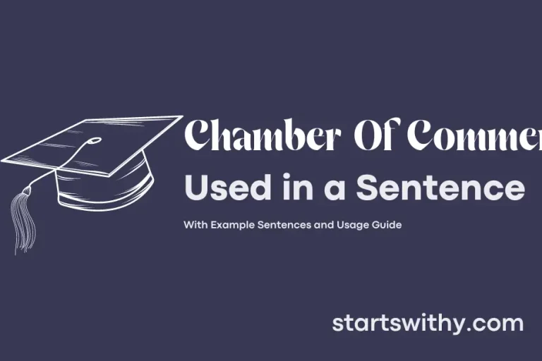 CHAMBER OF COMMERCE in a Sentence Examples: 21 Ways to Use Chamber Of ...