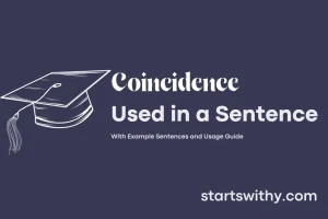 COINCIDENCE in a Sentence Examples: 21 Ways to Use Coincidence