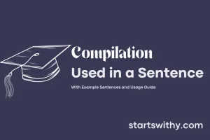COMPILATION in a Sentence Examples: 21 Ways to Use Compilation