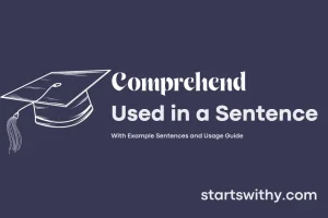COMPREHEND in a Sentence Examples: 21 Ways to Use Comprehend