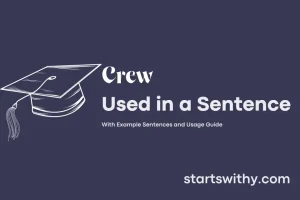 CREW in a Sentence Examples: 21 Ways to Use Crew