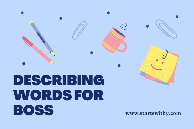 Describing Words for Boss: Examples and Adjectives