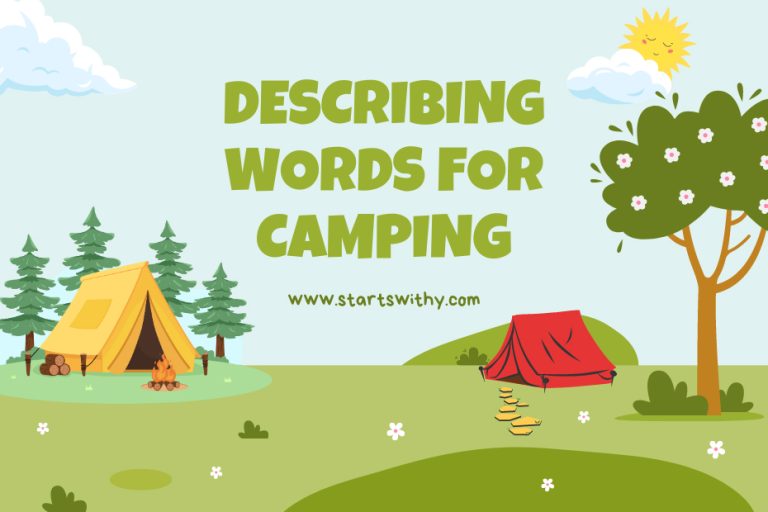 Camping Adjectives: Positive + Negative Descriptions with Examples