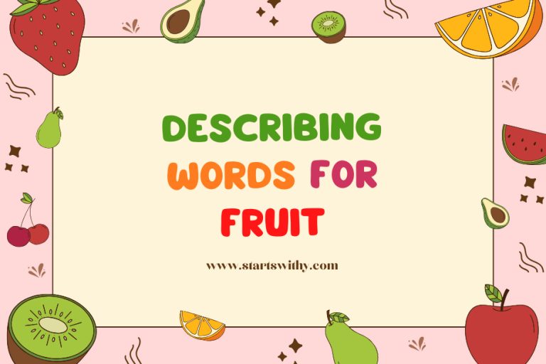 Describing Words for Fruit: Examples & Adjectives Guide