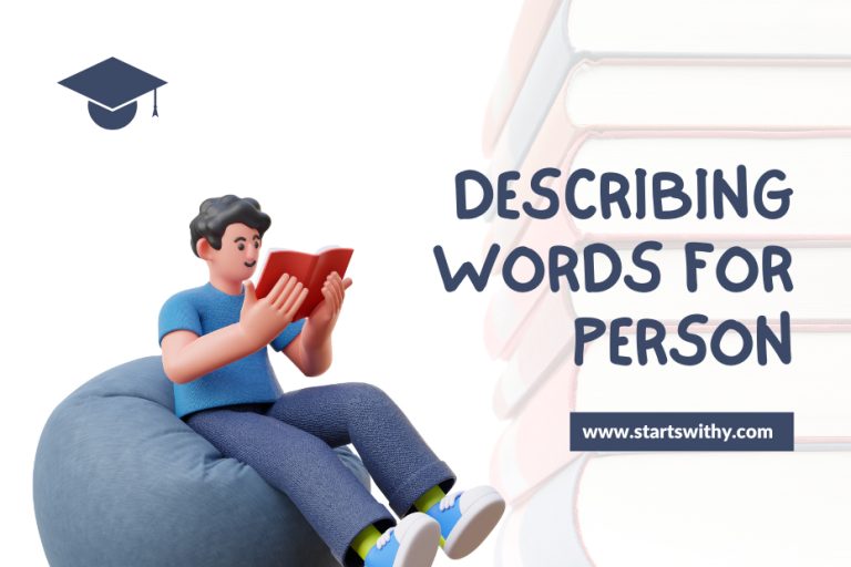 Describing Words for Person - Examples of Adjectives