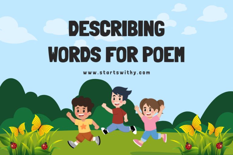 Adjectives for Poem: Examples and Describing Words