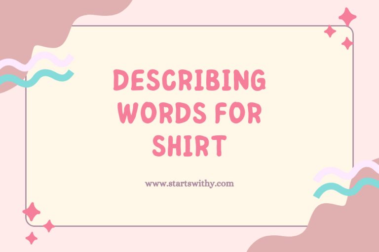 Adjectives for Shirt - Examples & Describing Words