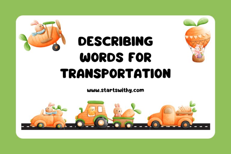Transportation Adjectives: Examples and Descriptions