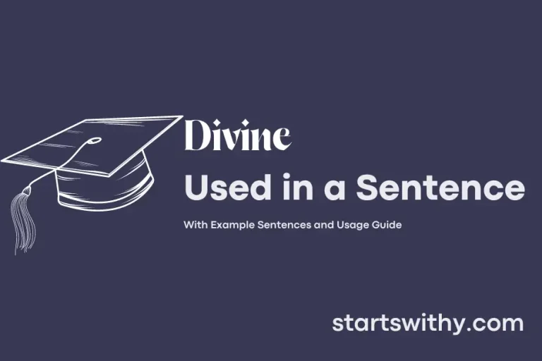 DIVINE in a Sentence Examples: 21 Ways to Use Divine