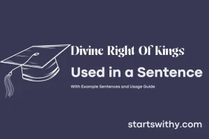 DIVINE RIGHT OF KINGS in a Sentence Examples: 21 Ways to Use Divine ...
