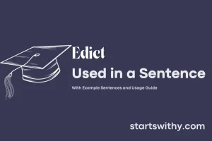 EDICT in a Sentence Examples: 21 Ways to Use Edict