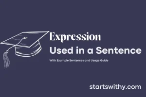 EXPRESSION in a Sentence Examples: 21 Ways to Use Expression