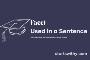 FACET in a Sentence Examples: 21 Ways to Use Facet