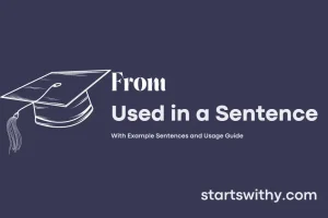 FROM in a Sentence Examples: 21 Ways to Use From
