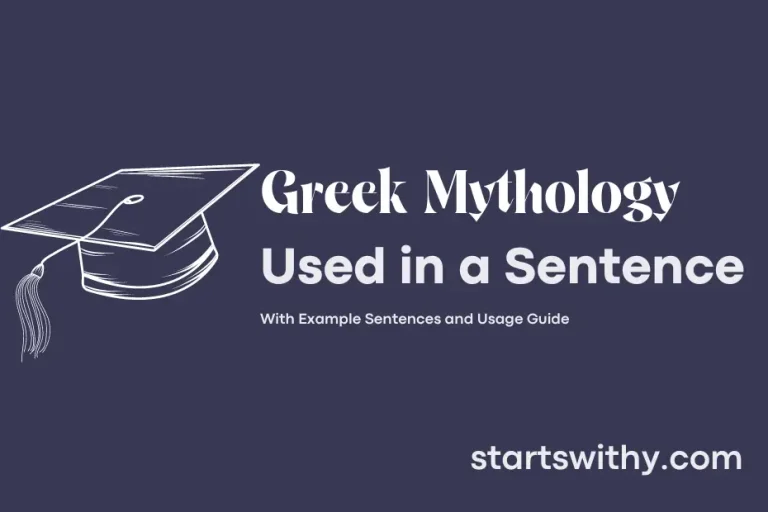 GREEK MYTHOLOGY in a Sentence Examples: 21 Ways to Use Greek Mythology