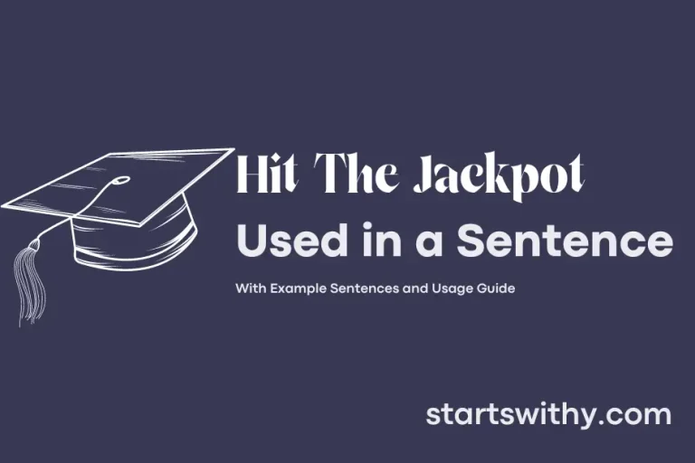 HIT THE JACKPOT in a Sentence Examples: 21 Ways to Use Hit The Jackpot
