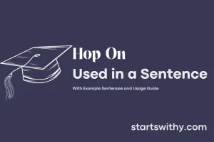 HOP ON in a Sentence Examples: 21 Ways to Use Hop On