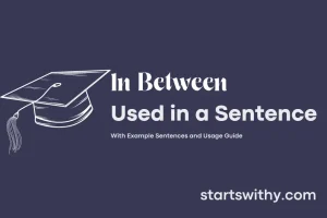 IN BETWEEN in a Sentence Examples: 21 Ways to Use In Between