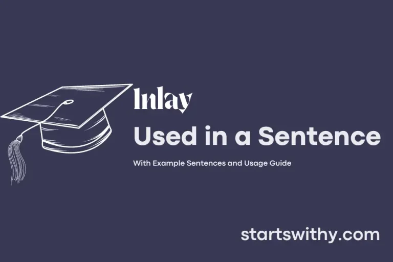 INLAY in a Sentence Examples: 21 Ways to Use Inlay