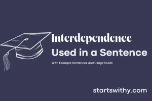 INTERDEPENDENCE in a Sentence Examples: 21 Ways to Use Interdependence