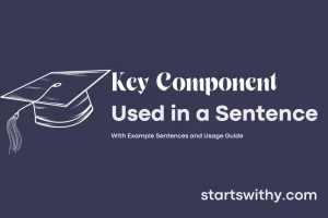 KEY COMPONENT in a Sentence Examples: 21 Ways to Use Key Component