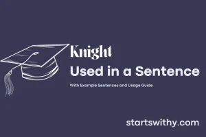 KNIGHT in a Sentence Examples: 21 Ways to Use Knight