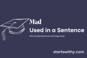 MAD in a Sentence Examples: 21 Ways to Use Mad