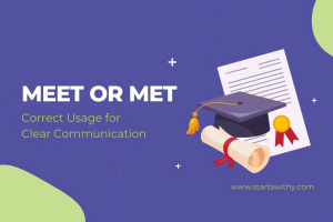 Meet or Met: Mastering Correct Usage for Clear Communication