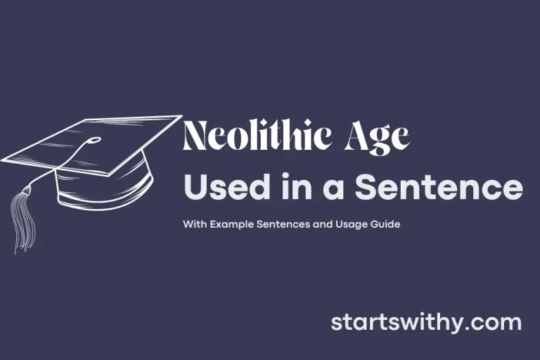 NEOLITHIC AGE in a Sentence Examples: 21 Ways to Use Neolithic Age
