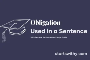 OBLIGATION in a Sentence Examples: 21 Ways to Use Obligation