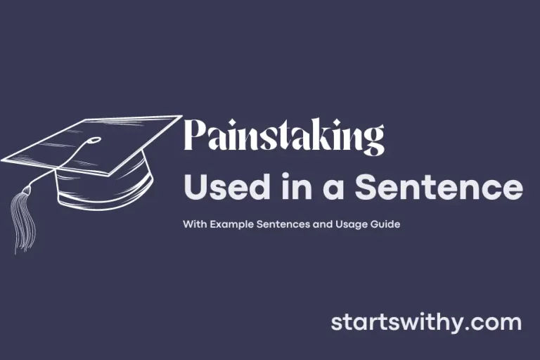 PAINSTAKING in a Sentence Examples: 21 Ways to Use Painstaking