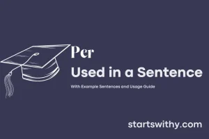 PER in a Sentence Examples: 21 Ways to Use Per