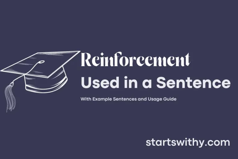 REINFORCEMENT in a Sentence Examples: 21 Ways to Use Reinforcement