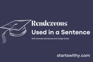 RENDEZVOUS in a Sentence Examples: 21 Ways to Use Rendezvous