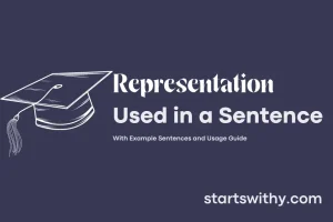 REPRESENTATION in a Sentence Examples: 21 Ways to Use Representation