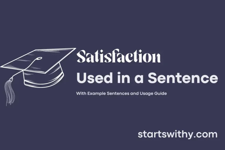 SATISFACTION in a Sentence Examples: 21 Ways to Use Satisfaction