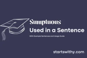 SUMPTUOUS in a Sentence Examples: 21 Ways to Use Sumptuous