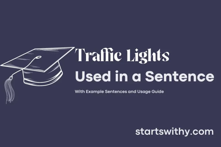 TRAFFIC LIGHTS in a Sentence Examples: 21 Ways to Use Traffic Lights