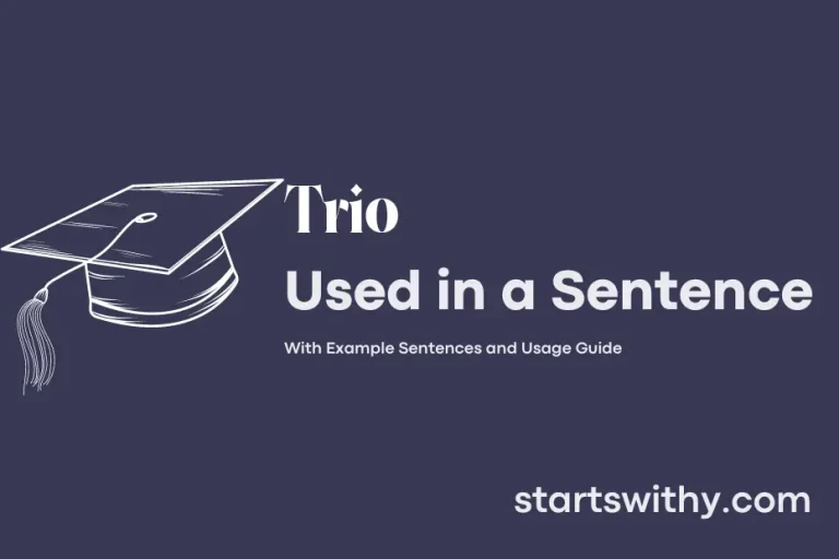 TRIO in a Sentence Examples: 21 Ways to Use Trio