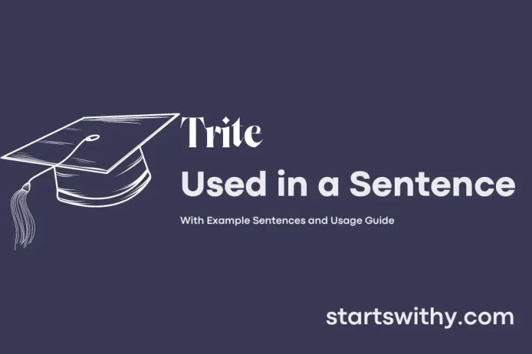 TRITE in a Sentence Examples: 21 Ways to Use Trite