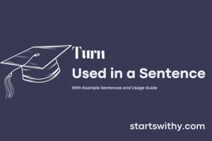 TURN in a Sentence Examples: 21 Ways to Use Turn