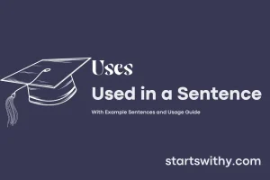 USES in a Sentence Examples: 21 Ways to Use Uses