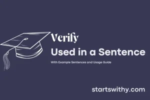 VERIFY in a Sentence Examples: 21 Ways to Use Verify