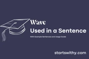 WAVE in a Sentence Examples: 21 Ways to Use Wave
