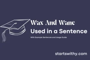 WAX AND WANE in a Sentence Examples: 21 Ways to Use Wax And Wane